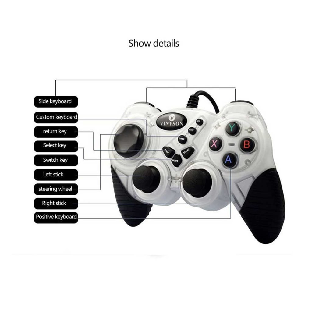 Buy Gamepad With Dual Vibration Game Controller 906 at Lowest Price