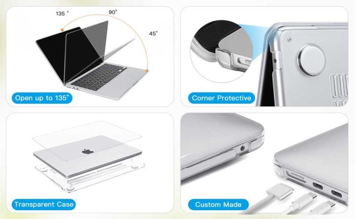 Best Macbook Air M3 A3113 Hard Shell Case 13.6 Inch 2024 (Release)
