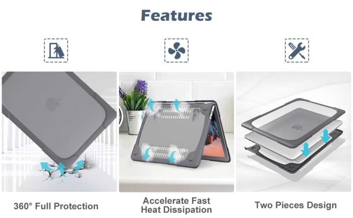 Buy Macbook Pro M2 Hard Shell Case With Stand A2338 | Upto 40% OFF