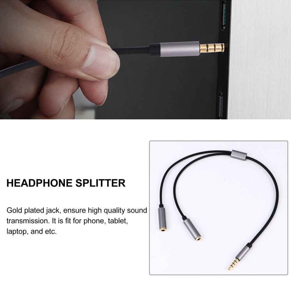 Headphone Splitter For Two Headphones 3.5mm Adapter - Bdonix